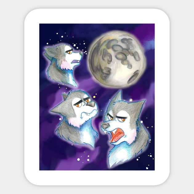 3 Frank Moon - Comics - Sticker | TeePublic