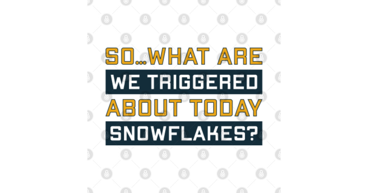 Triggered Snowflakes - Easily Offended People - Snowflake Funny - T ...
