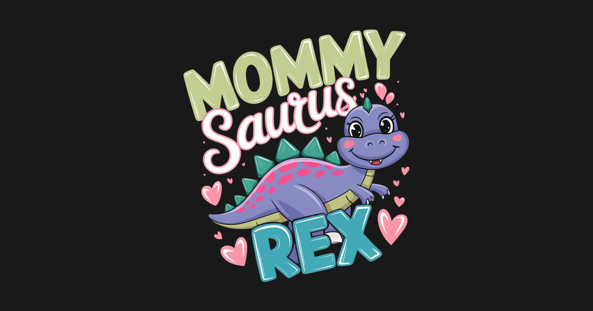 Mommy Saurus Rex Funny Dinosaur for Women and Moms - Mommy Saurus - T ...
