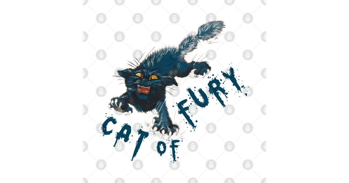 Angry Cat - Angry Cat - T-Shirt | TeePublic