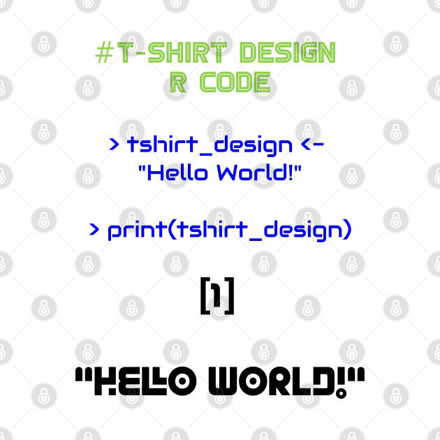 T-Shirt Design Programming | R Code True Color - Programming - T-Shirt ...