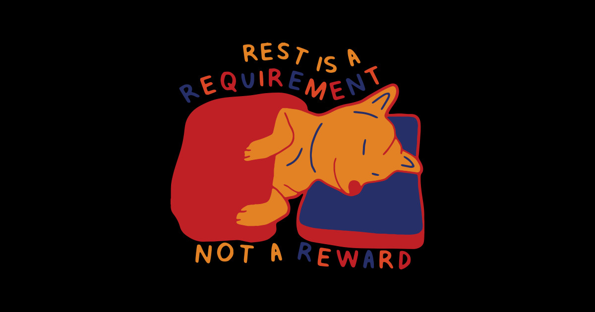 Rest is a Requirement - Sleepy Shiba Inu - Version 2 Self Care Quotes ...