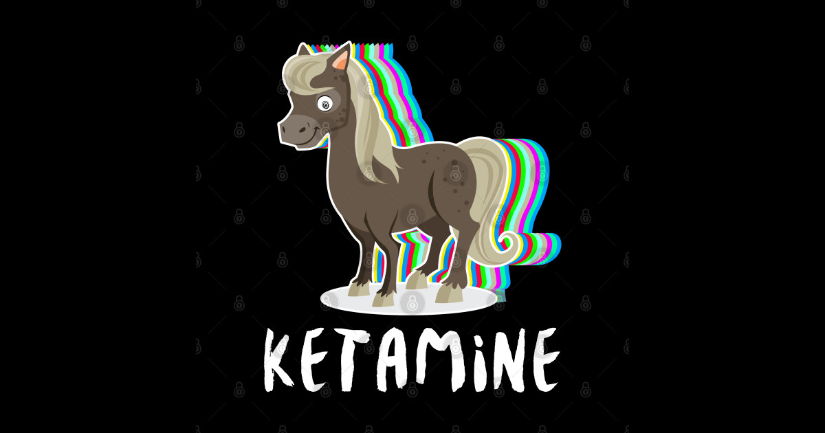 Keta Ketamine Horse - Drugs - Sticker | TeePublic