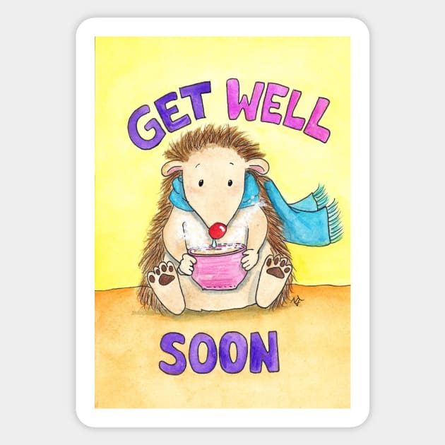 Get well soon - Get Well - Sticker | TeePublic