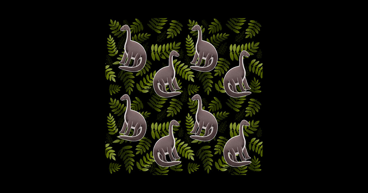 Modern Dinosaur Pattern - Olive Green - Monitdesign - Posters and Art ...