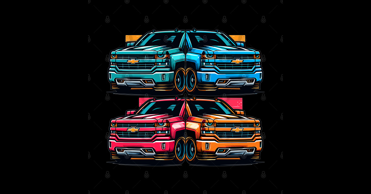 Chevrolet Silverado - Chevrolet - Posters and Art Prints | TeePublic