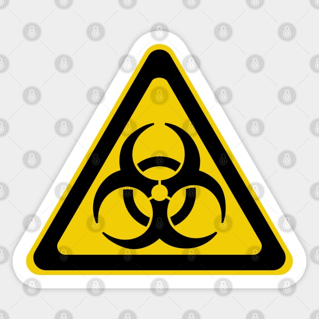 Biohazard Symbol Warning Sign - Triangular - Biohazard Symbol - Sticker ...