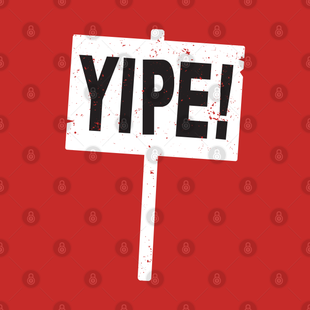 YIPE! Sign - Acme - Pillow | TeePublic