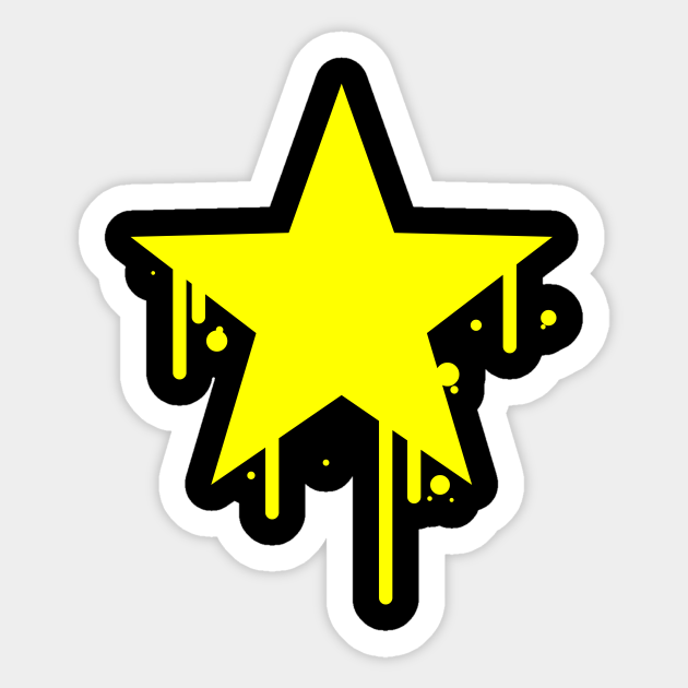 Bleeding Star - Star - Sticker | TeePublic