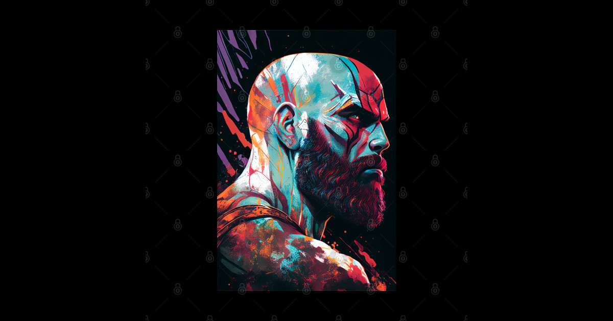 Kratos - God of War Artwork - Kratos - Sticker | TeePublic