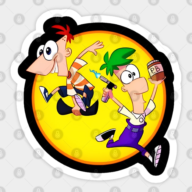 phineas and ferb - Phineas And Ferb - Sticker | TeePublic