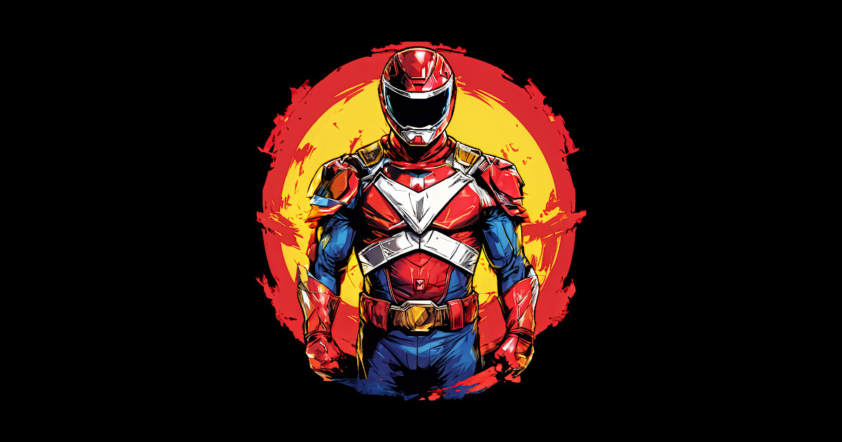 New Power Rangers Fire - Power Rangers - Sticker | TeePublic