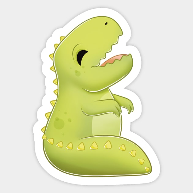 Cute T rex - T Rex - Sticker | TeePublic