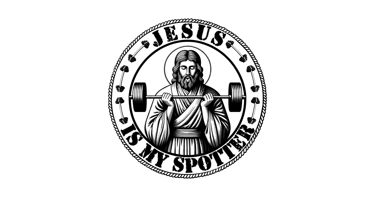 Fitness Jesus Is My Spotter Vintage - Fitness Jesus Is My Spotter ...