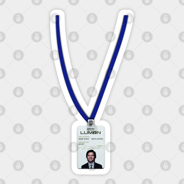 Severance series lumon industries MARK SCOUT Badge fan works graphic ...