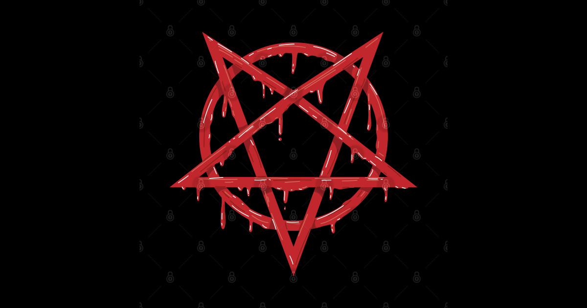 BLOOD PENTAGRAM - Pentagram - Sticker | TeePublic