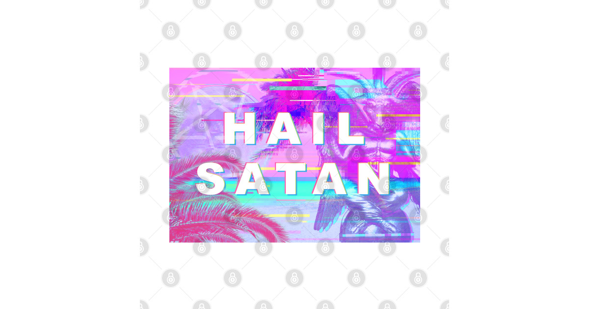 hail satan vaporwave aesthetic - Hail Satan - T-Shirt | TeePublic