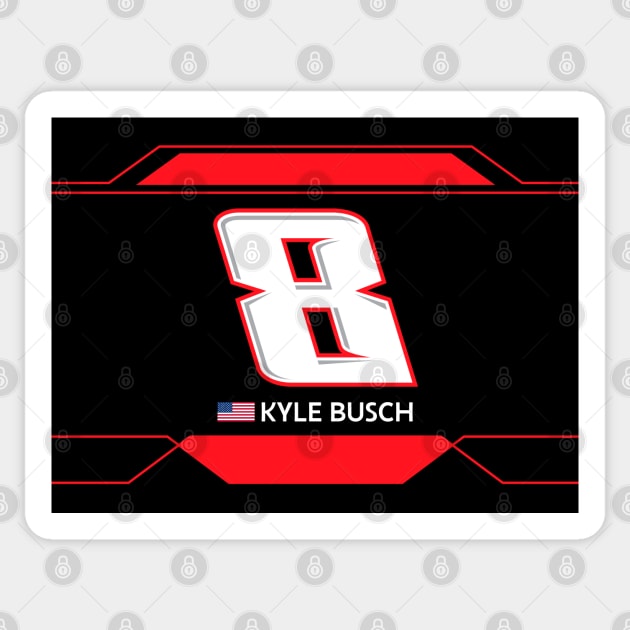 Kyle Busch #8 2023 NASCAR Design - Kyle Busch - Sticker | TeePublic