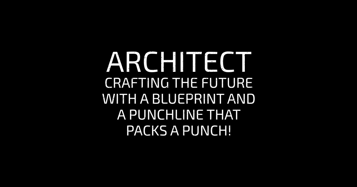 Architect Crafting the Future with a Blueprint - Architect - Sticker ...