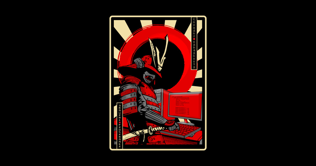 Programmer Samurai Japanese Culture Developer Warrior - Samurai ...