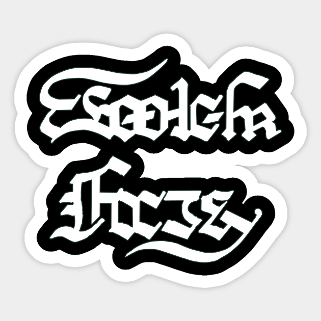 Bottom Feeders logo (white) - Splatoon - Sticker | TeePublic