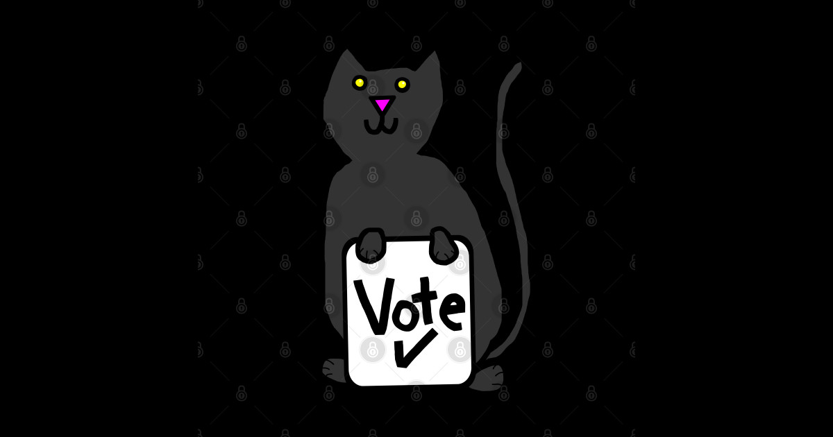 Cute Cat says Vote - Politics - Mug | TeePublic