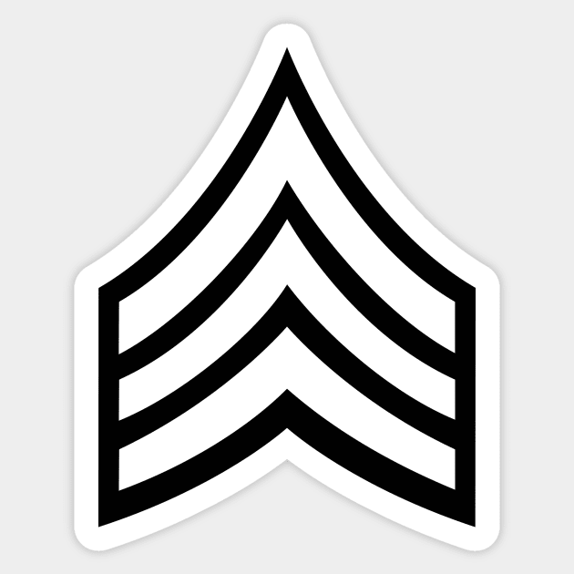 Enlisted Rank - Sergeant - Soldier - Sticker | TeePublic