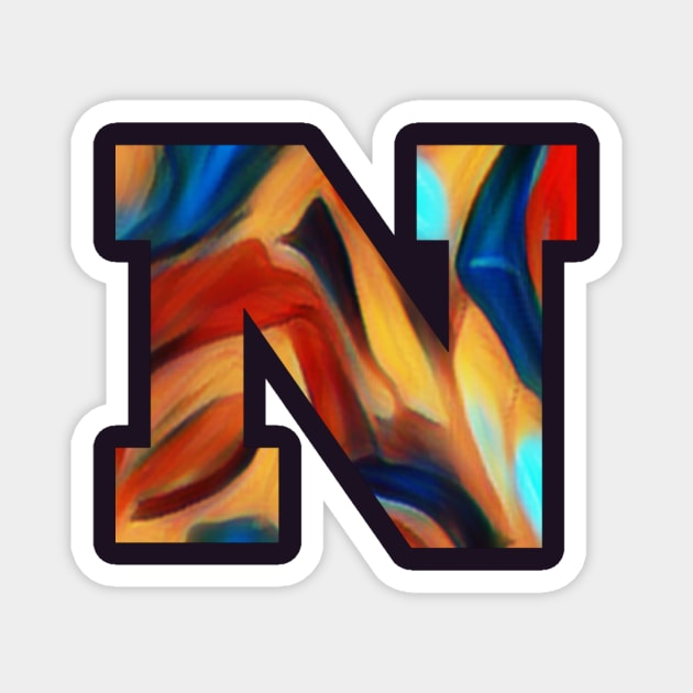 letter N - Alphabet Letters - Magnet | TeePublic