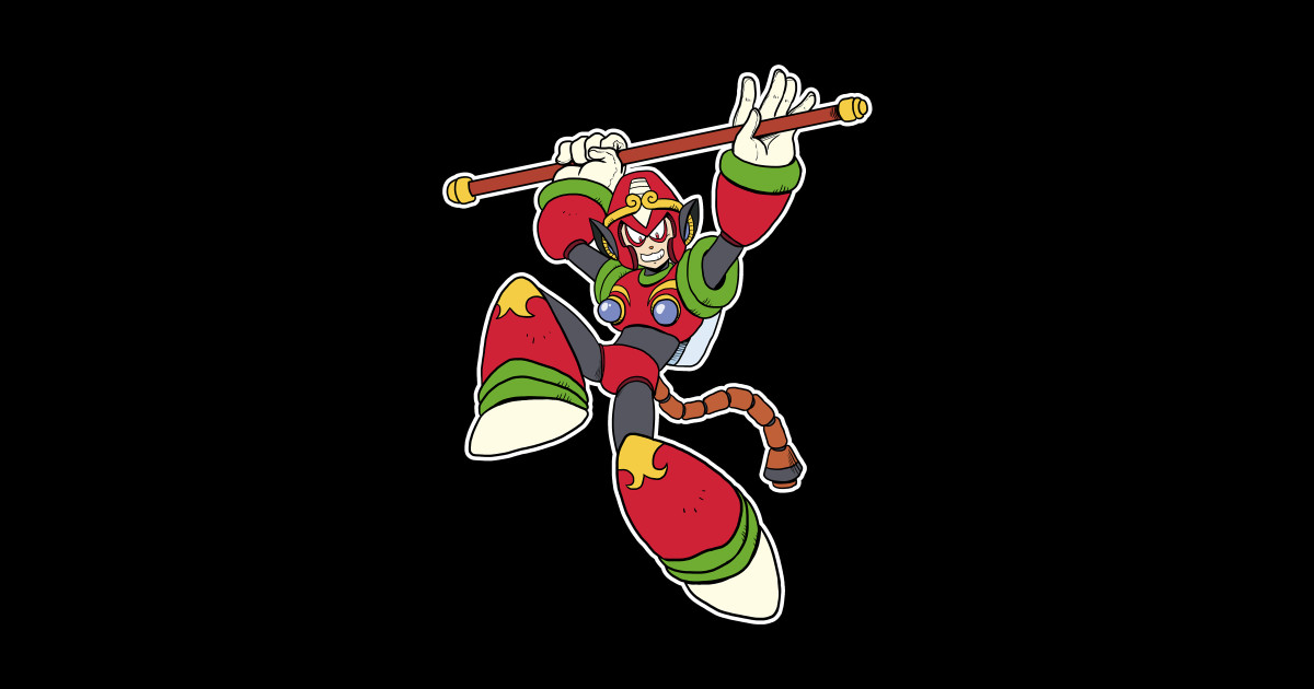 BUSTER ROD G - Mega Man - Sticker | TeePublic