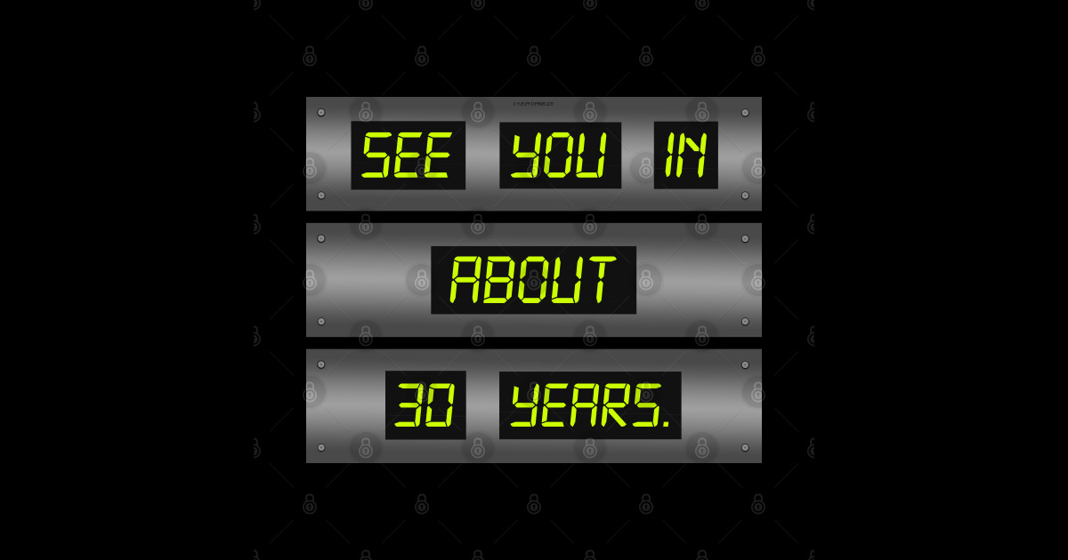 30 Years - Back To The Future - Sticker | TeePublic