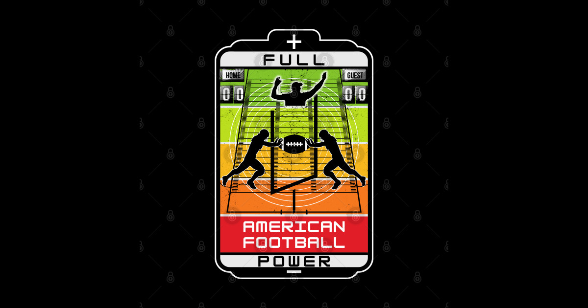 American Football full power - Football Fan Gift Idea - Sticker | TeePublic
