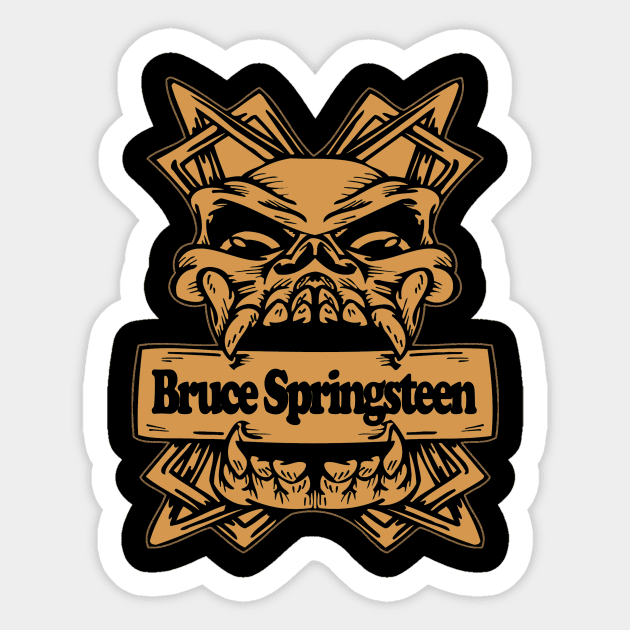 American rock singer - Bruce Springsteen - Sticker | TeePublic