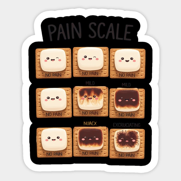 Cute Pain Scale Marshmallows Funny Nurse Lover - Cute Pain Scale ...