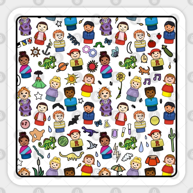 Little Magic School Bus Class Photo - The Magic School Bus - Sticker ...