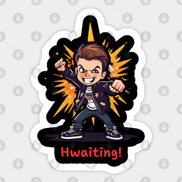 Korean Hwaiting Fighting! - Fighting - Sticker | TeePublic