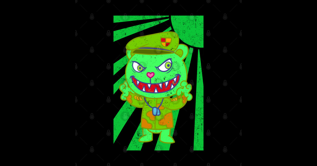 Fliqpy Retro Flippy Happy Tree Friends - Happy Tree Friends - Posters ...
