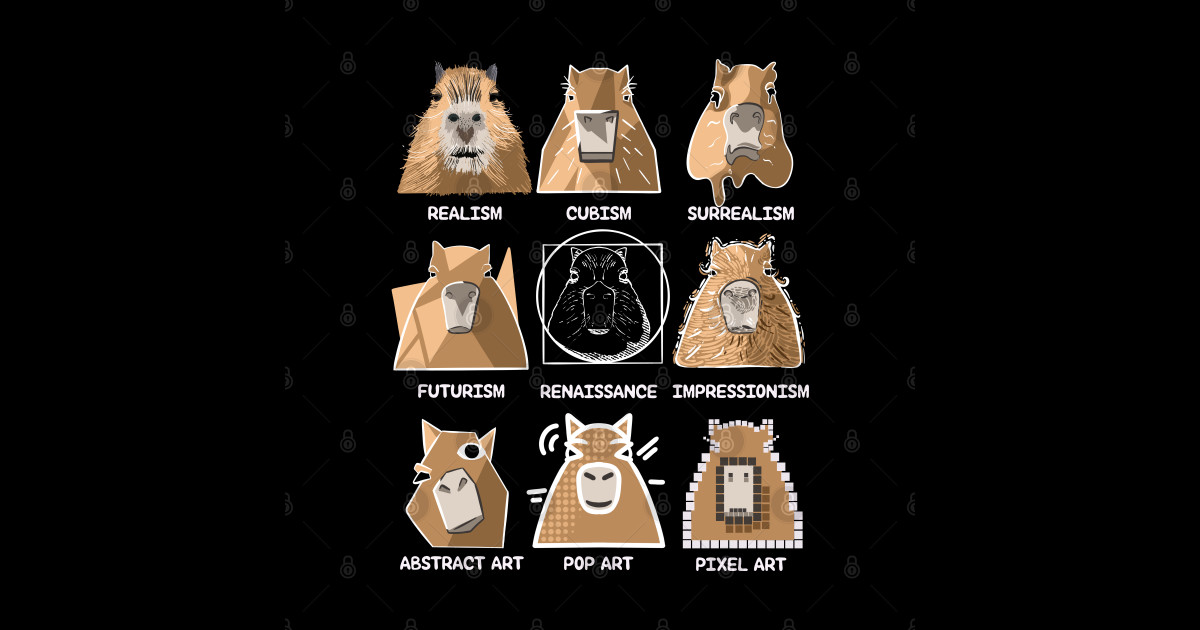 Capybaras Funny Capybara Face Rodent Ok I Pull Up Capybara - Capybaras ...