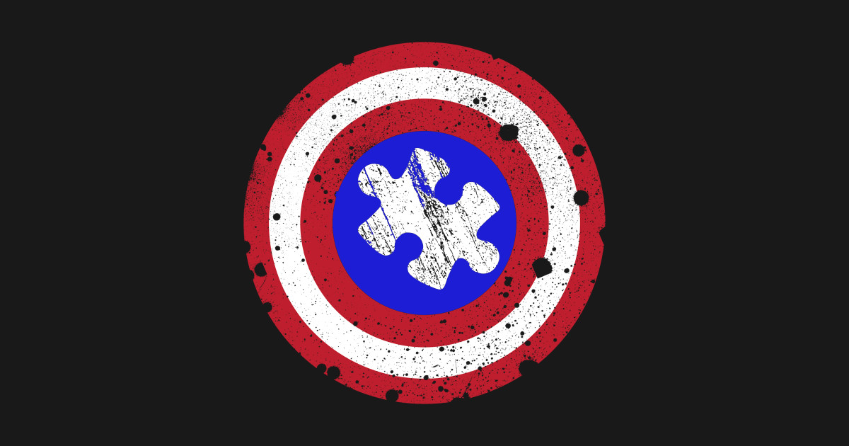 Autistic Superhero Shield Autism Awareness Puzzle Pieces Gifts - Autism ...
