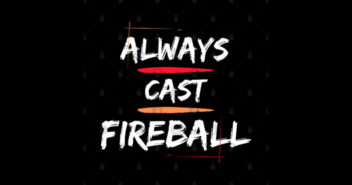 DND Cast Fireball - Dnd - Sticker | TeePublic