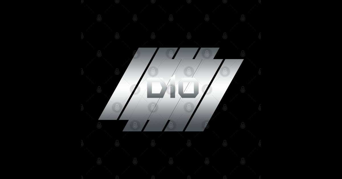 Metallic Illustration dio - Dio - Sticker | TeePublic