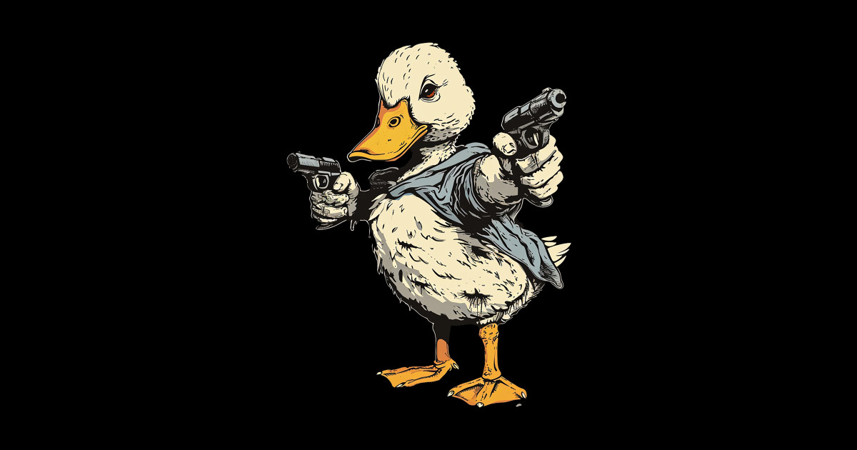 killer duck - Killer Duck - Sticker | TeePublic