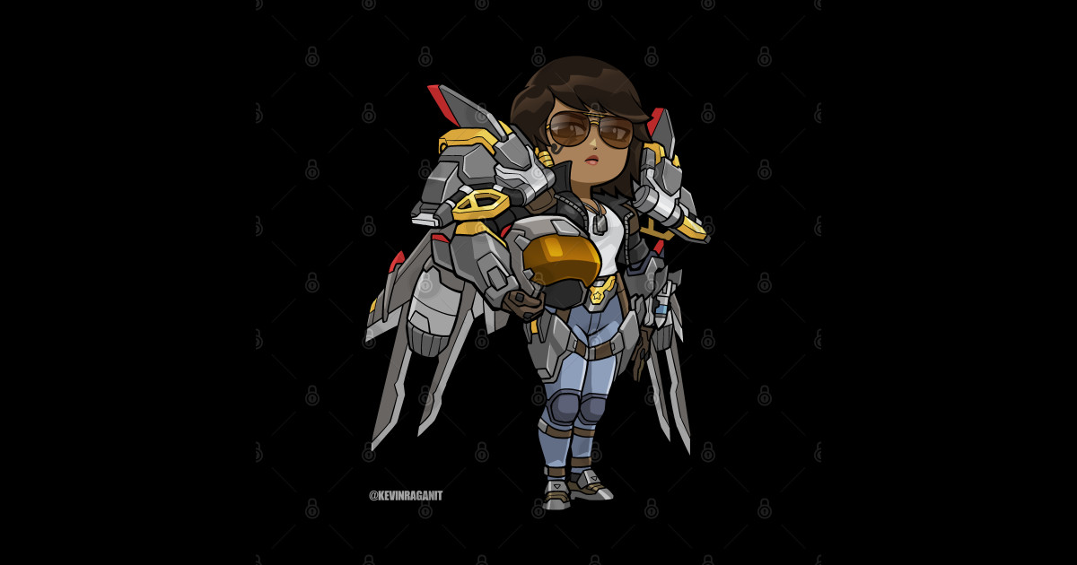 Aviator Pharah - Pharah Overwatch - Sticker | TeePublic