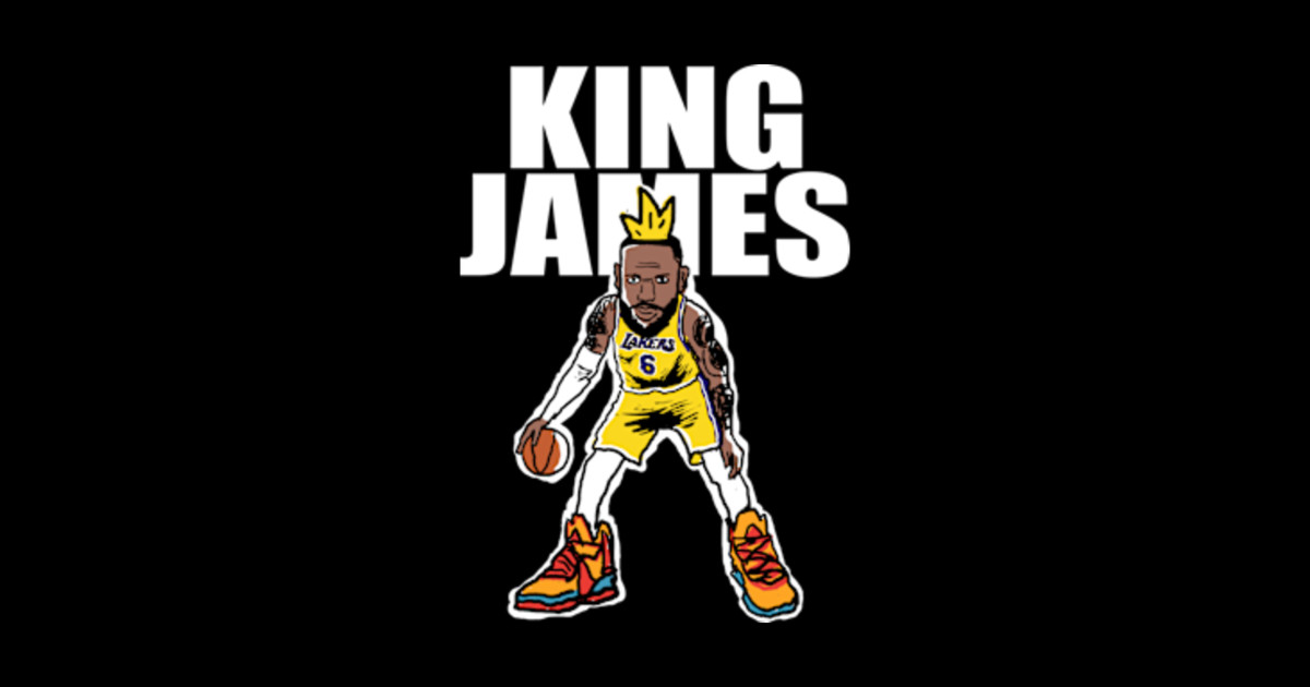 KING JAMES LEBRON - Nba - Sticker | TeePublic