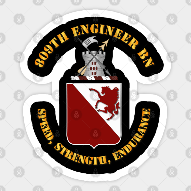 809th Engineer Bn - Coat of Arms w Motto - 809th Engineer Bn Coat Of ...