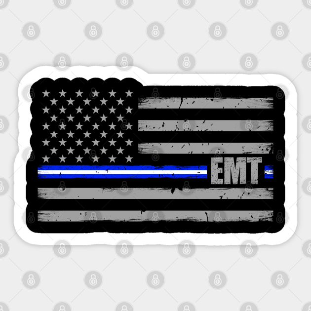 Emergency Medical Technician - Thin White Line Flag - Paramedic Gift ...