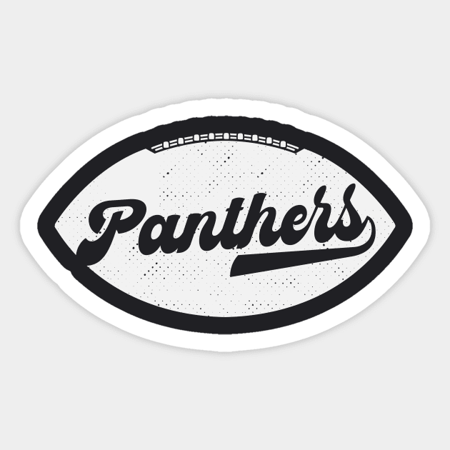 Retro Panthers Football - Panthers - Sticker | TeePublic