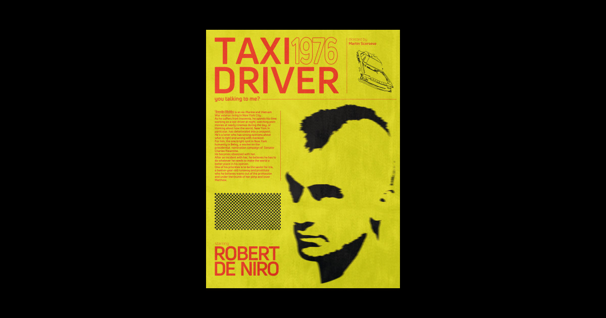 Taxi Driver by Martin Scorsese - Taxi Driver - Sticker | TeePublic