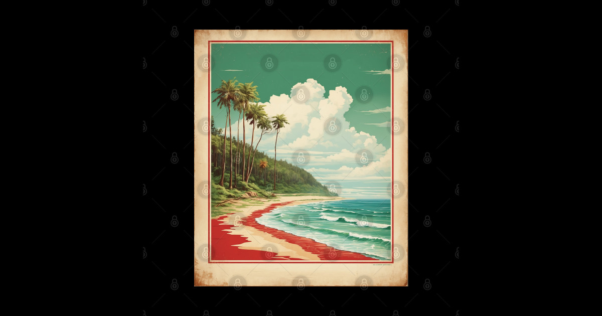 Fraser Island Australia Vintage Travel Poster Tourism Art - Australia ...