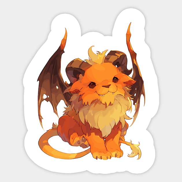 Cute DnD Manticore - One Dnd - Sticker | TeePublic