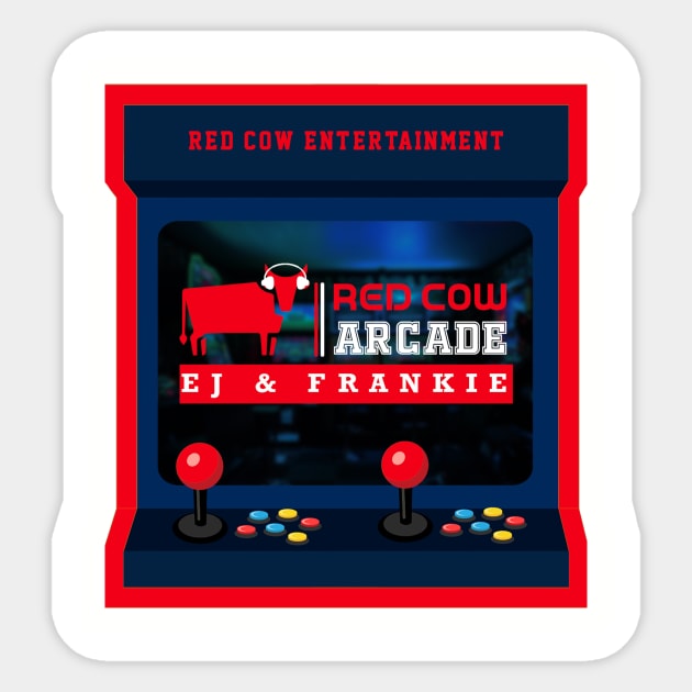 Red Cow Arcade - Rca - Sticker | TeePublic